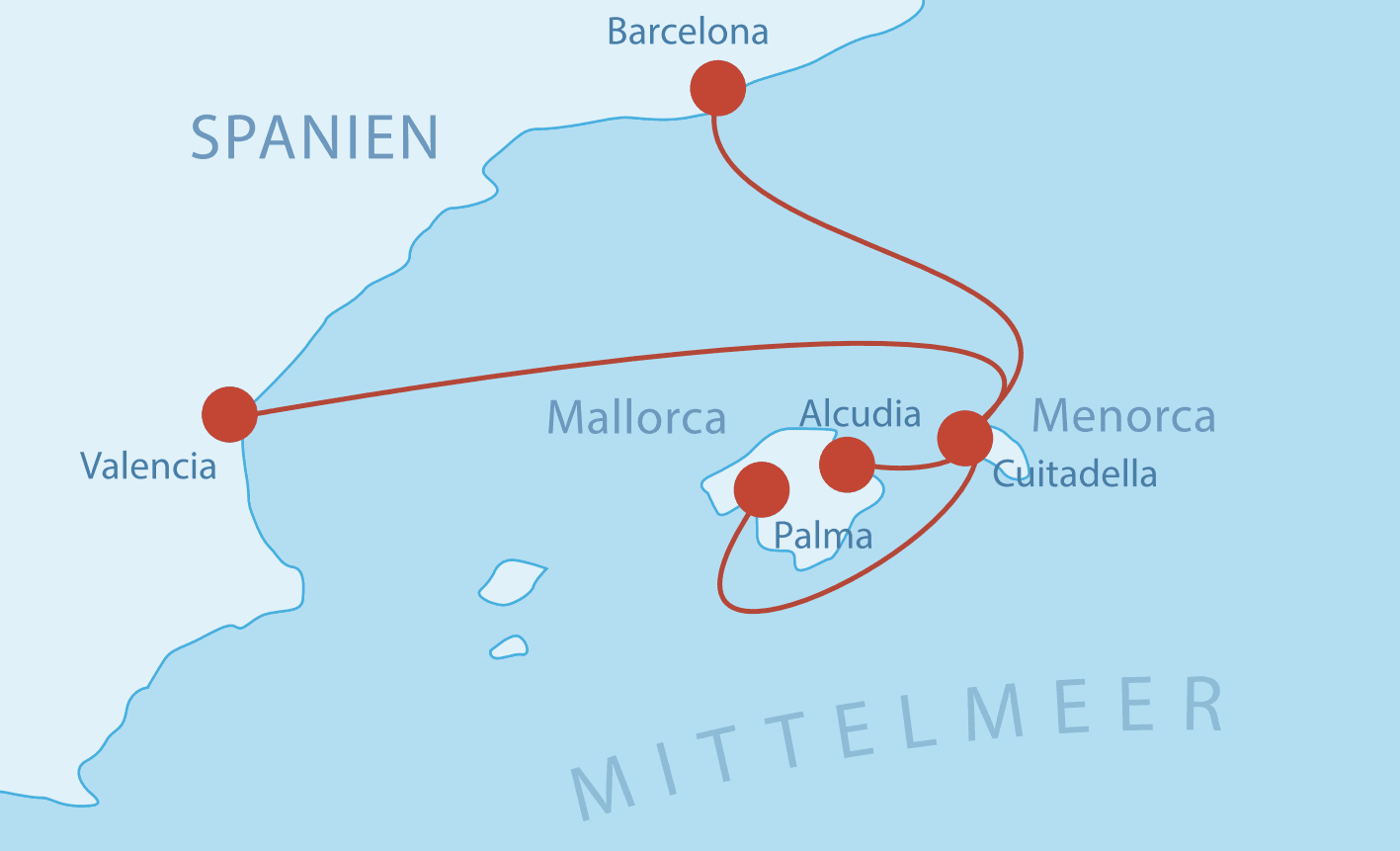Fähre nach Menorca (Balearen) - Ferrycenter